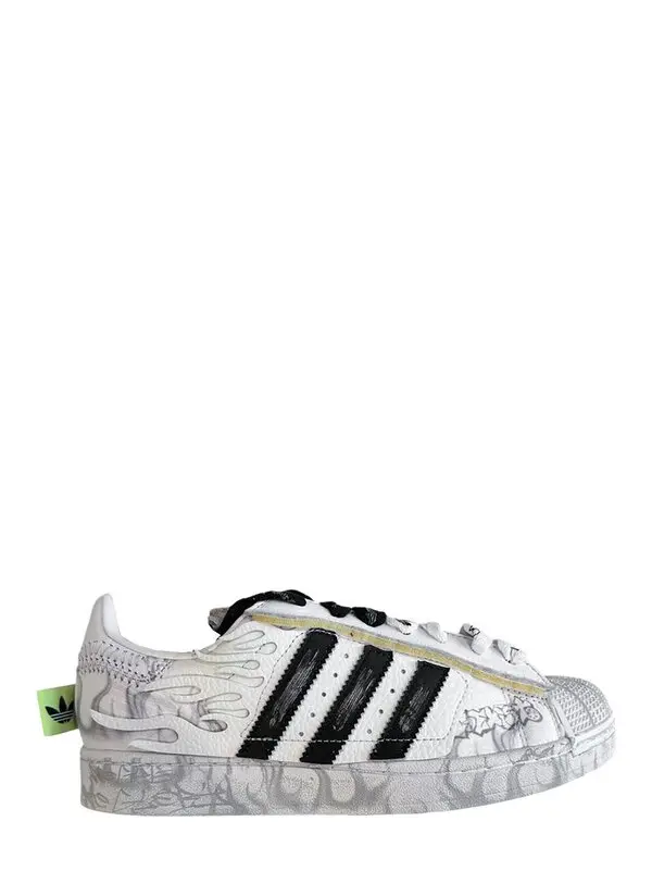 Adidas Hellstar X Superstar 2 Flame Sneakers - White