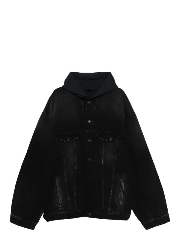 Balenciaga Hybrid Hooded Jacket - Black