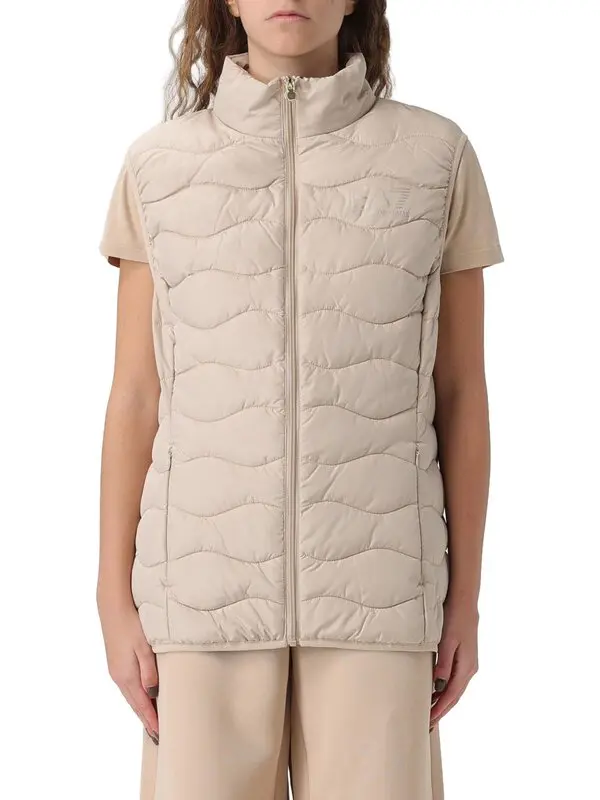 EA7 Sleeveless Padded Jacket - Beige