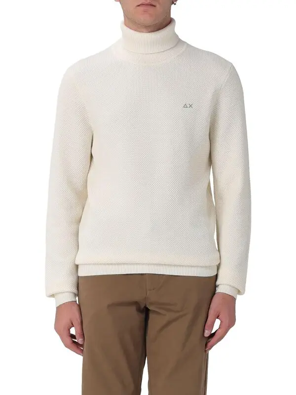 SUN 68 Pullover Sweater - Yellow Cream