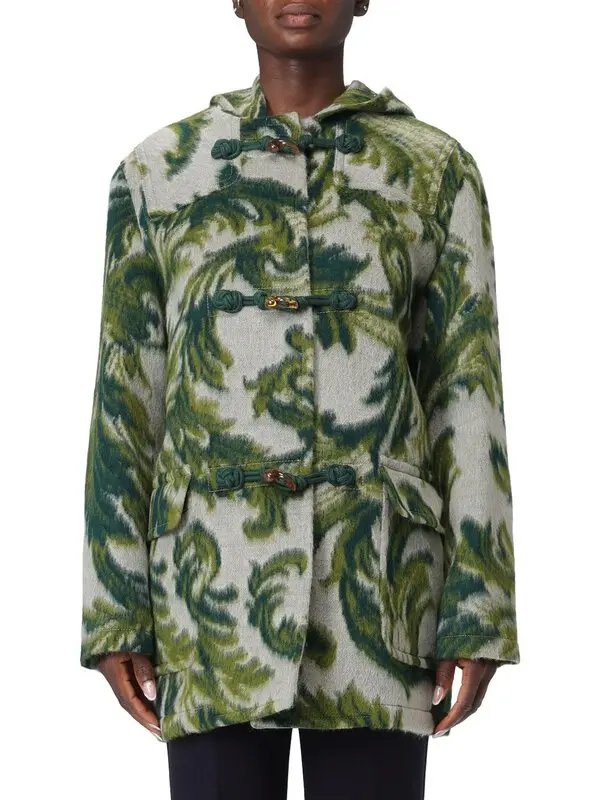 Etro Printed Coat - Grey