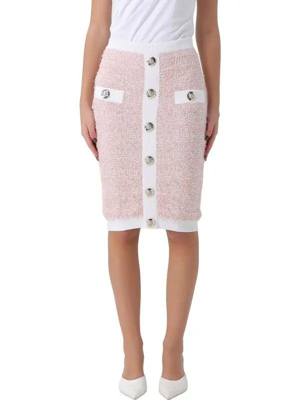Balmain Pencil Skirt - Pink