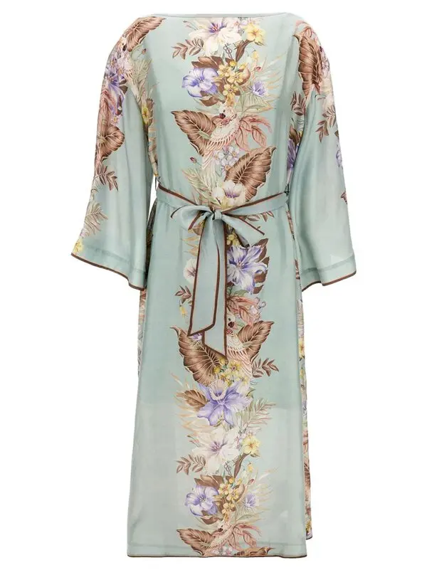 Zimmermann Floral Print Dress - Green