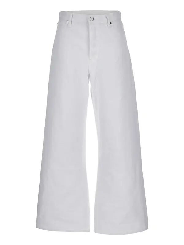 FRAME Wide Leg Jeans - White