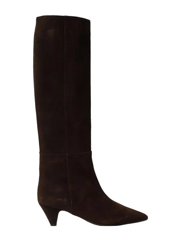 ANNA F. Knee High Boots - Brown
