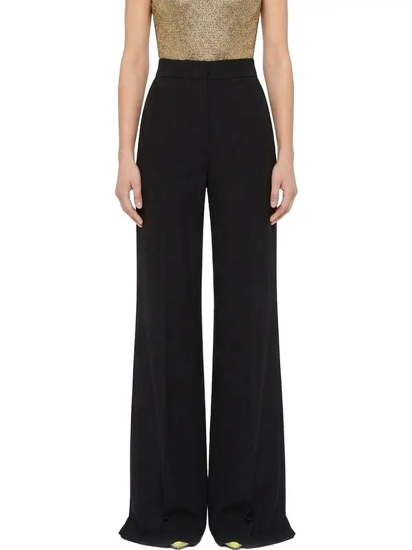 Dries Van Noten Wide Leg Trousers - Black