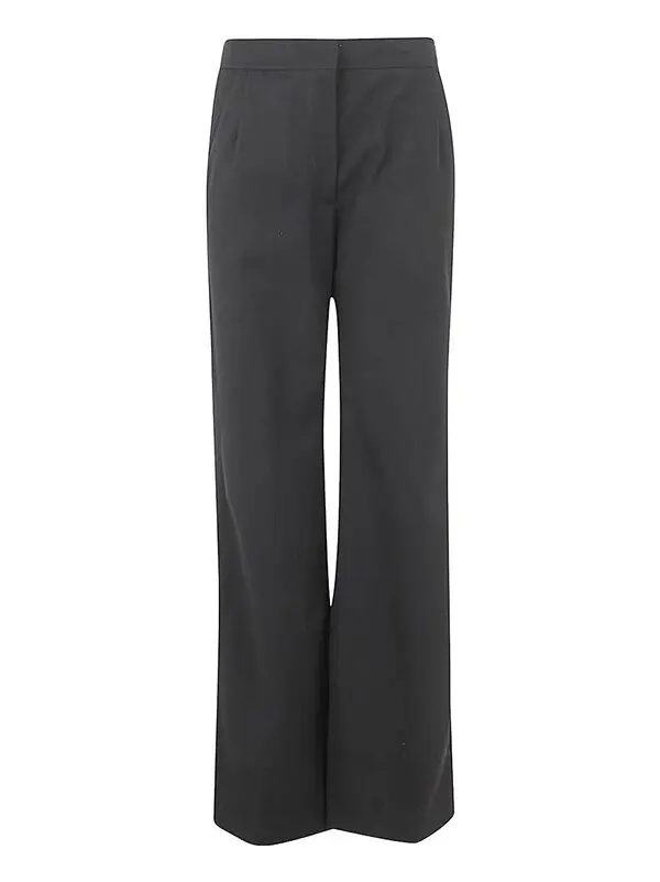 Dries Van Noten Wide Leg Trousers - Black