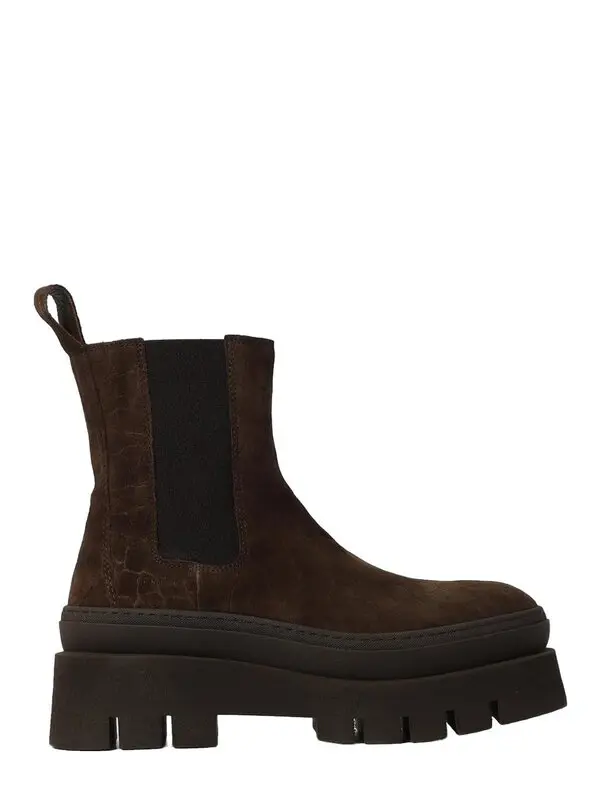 SUMMERY COPENHAGEN Leather Ankle Boots - Brown
