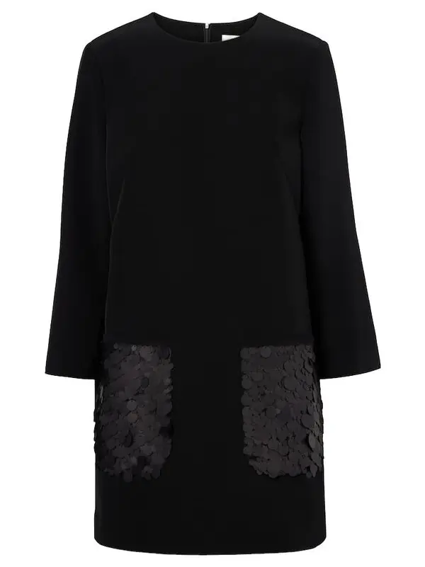 JOSEPH Bixio Sequined Mini Dress - Black