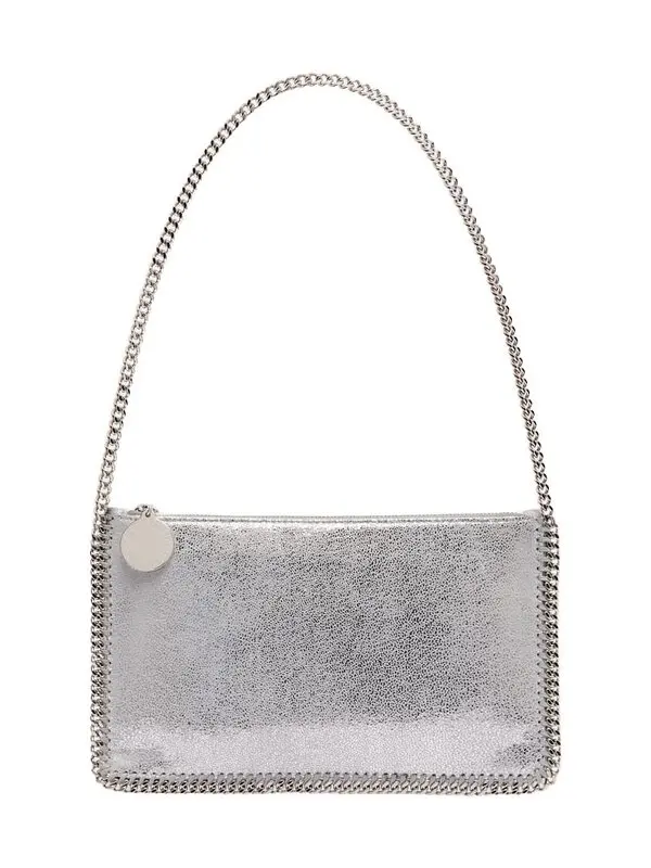 Stella McCartney Falabella Mini Metallic Shoulder Bag - Silver
