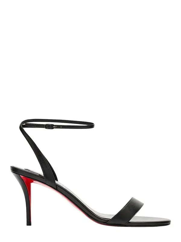 CHRISTIAN LOUBOUTIN 80mm Miss Z Leather Sandals - Black