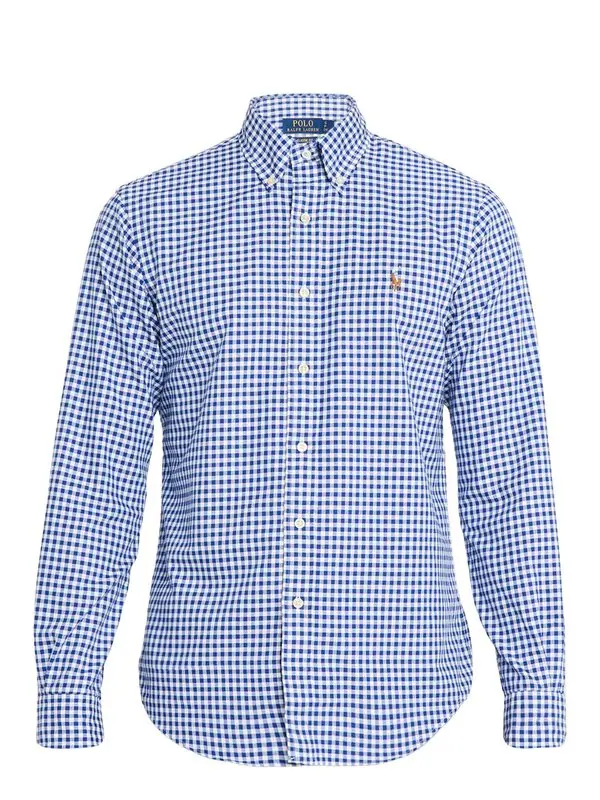 Polo Ralph Lauren Classic-fit Gingham Oxford Button-down Shirt - Blue/white