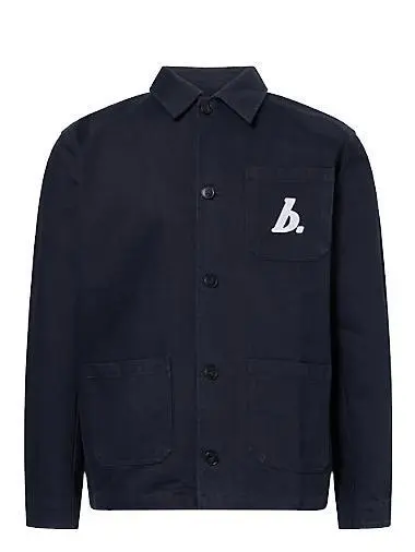 BOUND Chore Embroidered-logo Cotton Jacket - Navy