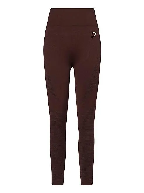 GYMSHARK Vital Seamless 2.0 Leggings - Gs Rich Maroon/ Marl