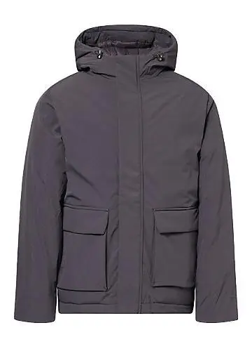 ARNE Flap-pocket Padded Puffer Jacket - Grey
