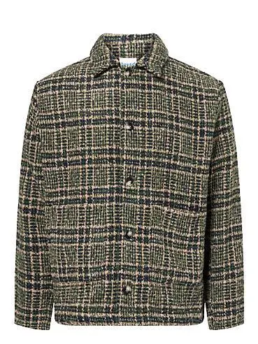 BOUND Yosemite Checked Wool Blend Overshirt - Multi