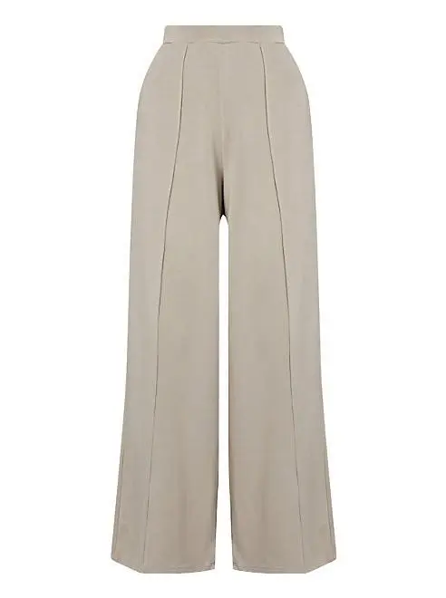 TALA Wide-leg Stretch-woven Jogging Bottoms - Pebble
