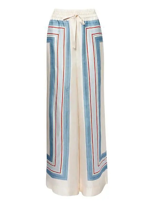 Zimmermann Wide-leg Silk Trousers - Ticking Stripe