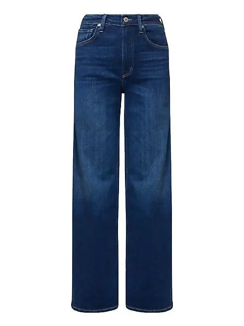 Citizens Of Humanity Lyra Wide-leg Cotton-blend Jeans - Masha (dk Indigo)