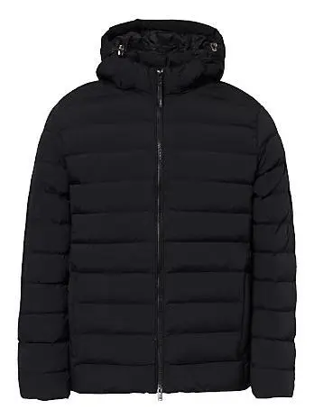 ARNE Short Tech Hooded Padded Jacket - Black