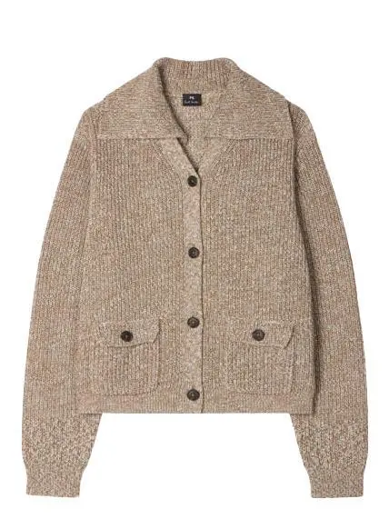 Paul Smith Knit Shawl Cardigan - White