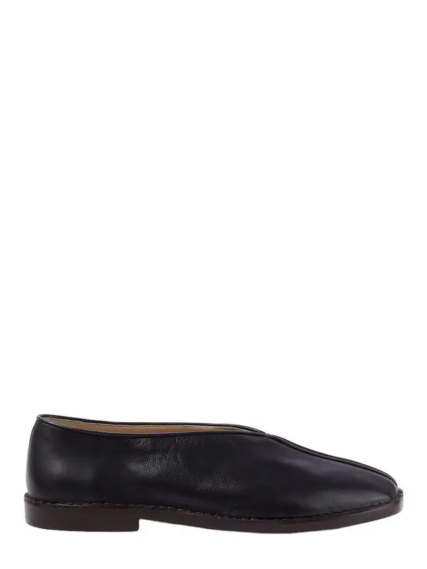 LEMAIRE Leather Slip-on Shoes - Black