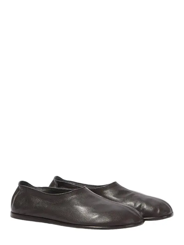 LEMAIRE Leather Slip-on Shoes - Brown