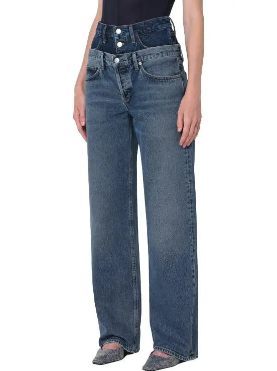 AGOLDE Elson Double Waist Jeans - Pendulum/portrait