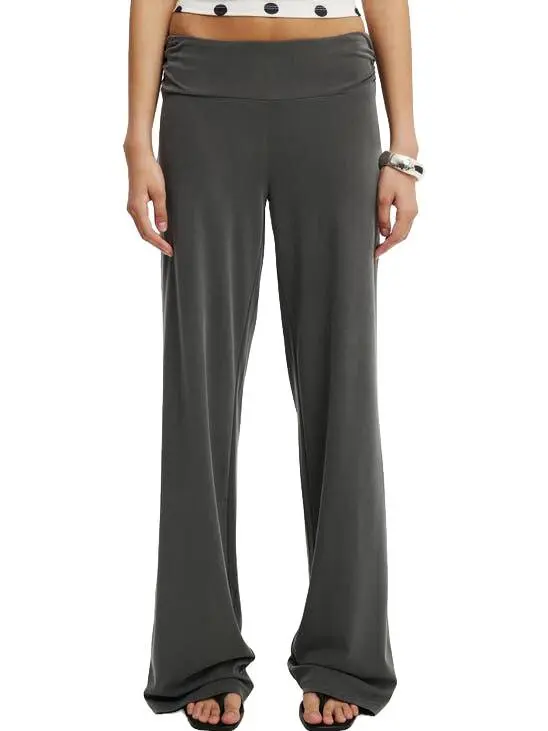 COTTON ON Relaxed Leg Pant - Charcoal