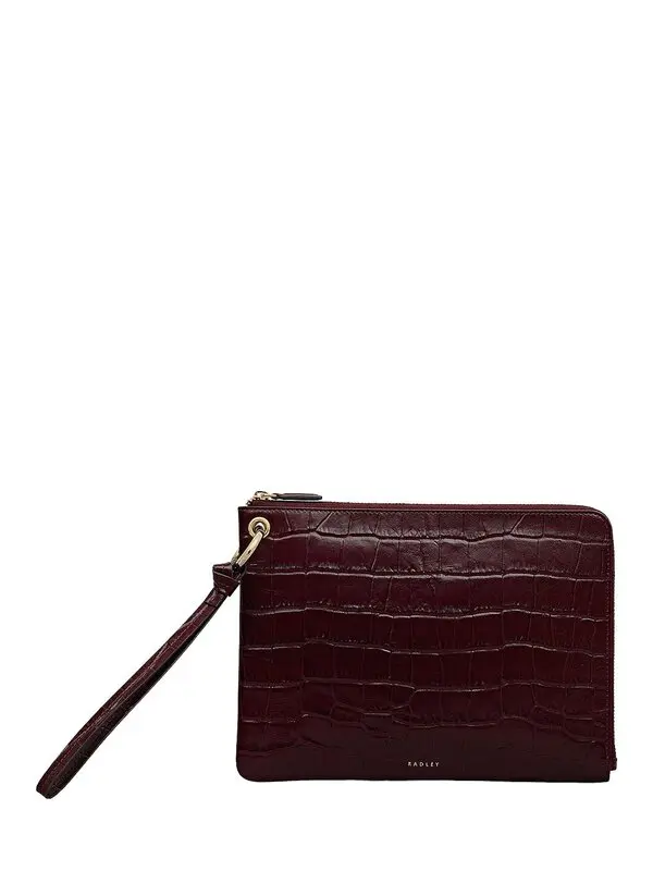 RADLEY Elms Crescent Multi-compartment Pouch - Dark Cherry