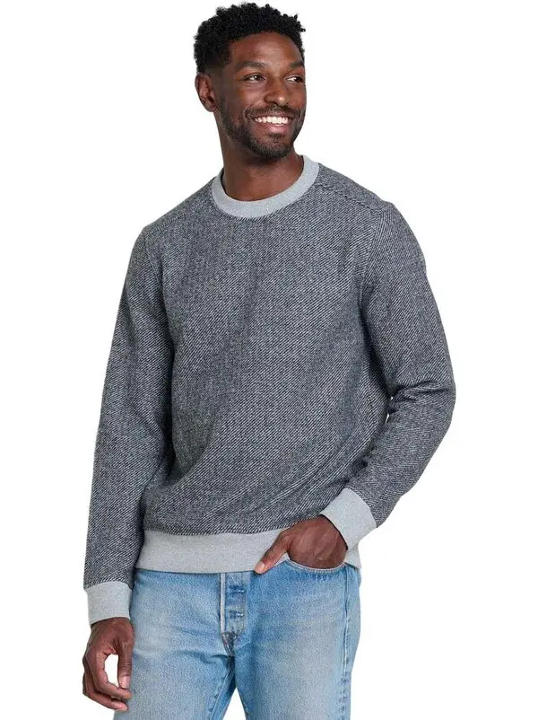 TOAD & CO Kennicott Crew Neck Sweater - Heather Grey Twill