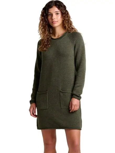 TOAD & CO Alpineglo Sweater Dress - Olive