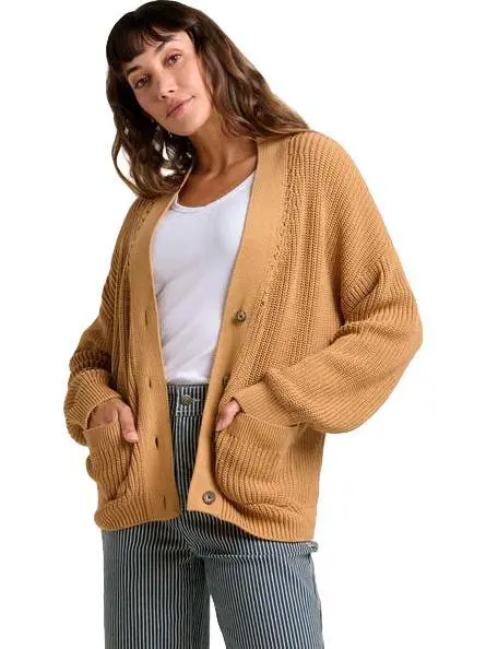 TOAD & CO Bianca Shaker Cardigan - Camel