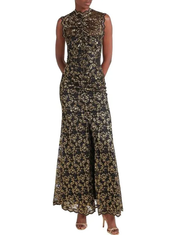 TEMPERLEY LONDON Orris Sleeveless Gown - Gold & Black