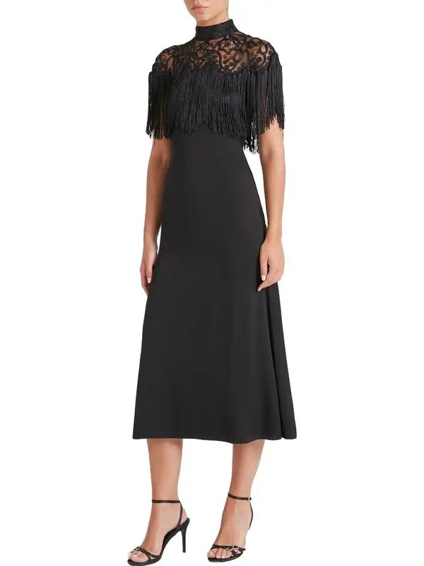 TEMPERLEY LONDON Cordelle Midi Dress - Black