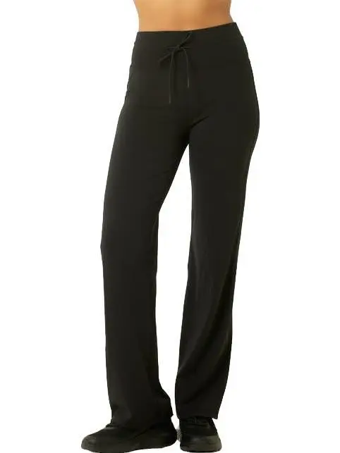 SINGLE STITCH Sueded Boot Leg Pant - Black