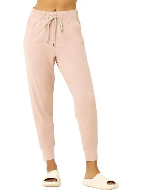 SINGLE STITCH Lightweight Drawstring Jogger - Heather Pink
