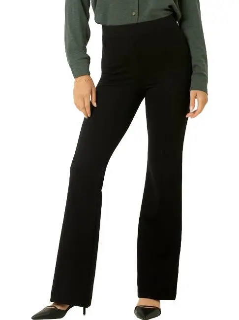 SINGLE STITCH High Rise Flare Pant - Black