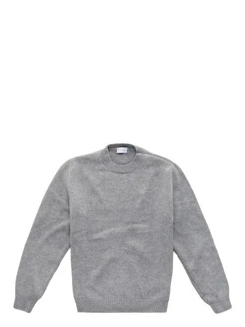 WOLF VS. GOAT (WVG) Cashmere Crewneck Sweater - Grigio Medio