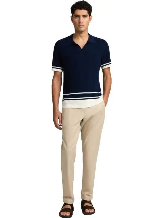 Onia Linen Cotton Stretch Cuffed Pants - Oxford Tan