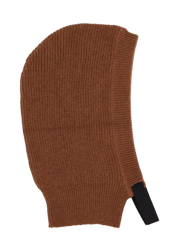 MARGARET HOWELL Knitted Hood - Brown