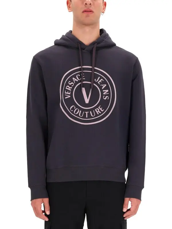Versace Sweatshirt With Logo - Grey