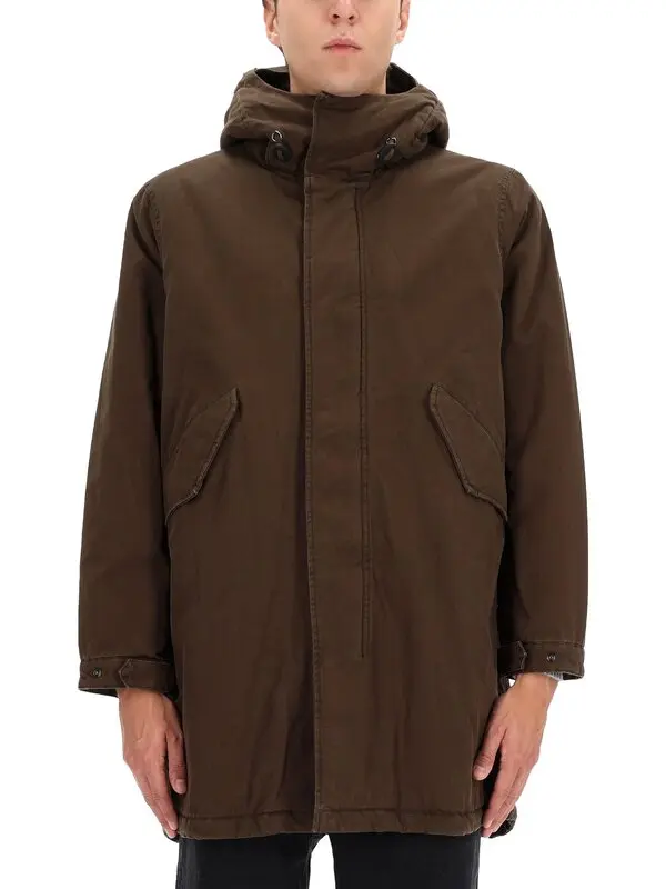 Aspesi Hooded Parka - Military Green