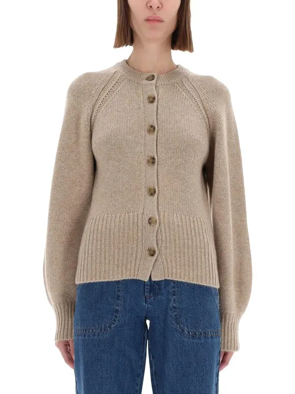 Guest In Residence Sculpted Cardigan - Beige