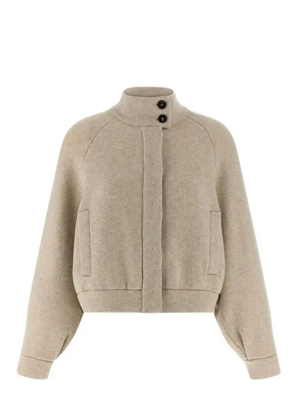 Brunello Cucinelli Shiny Detail Cardigan - Beige