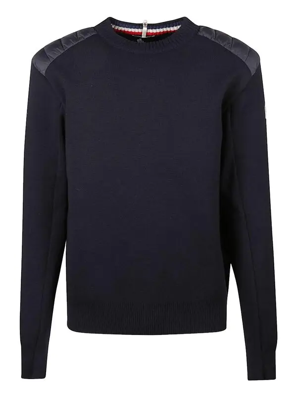 Moncler Tricot Padded Sweater - Blue