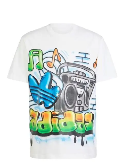 Adidas Airbrush Tee Shirt - White