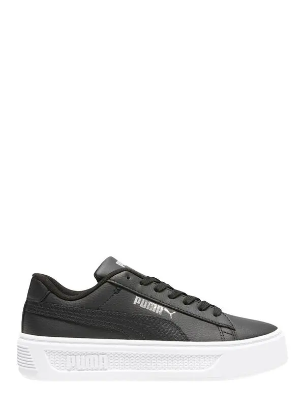 PUMA Smash V3 Platform Sneakers - Puma Black/puma Silver