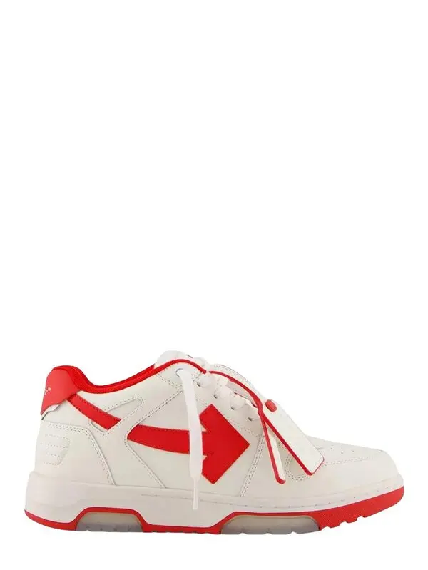 Off-White Out Of Office Ooo Low-top Sneakers - White/red