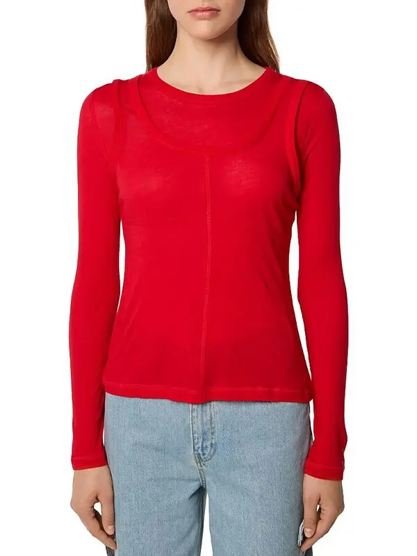 Tresse Talos Sheer Top - Red